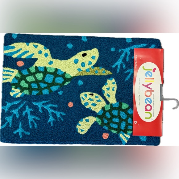 jellybean rug | Other | Deep Blue Sea Turtles Jellybean Accent Washable ...
